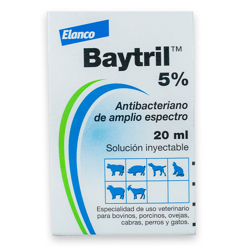 Colono Agropecuario - BV. BAYTRIL 5 % INY 20 ML