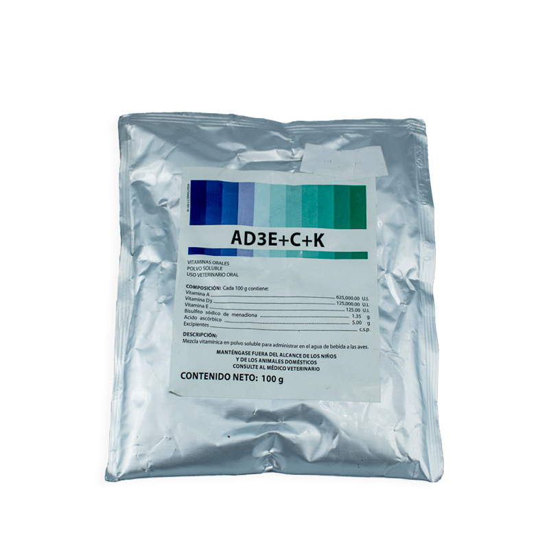 Colono Agropecuario - Vitamina AD3E+C+K 100GR
